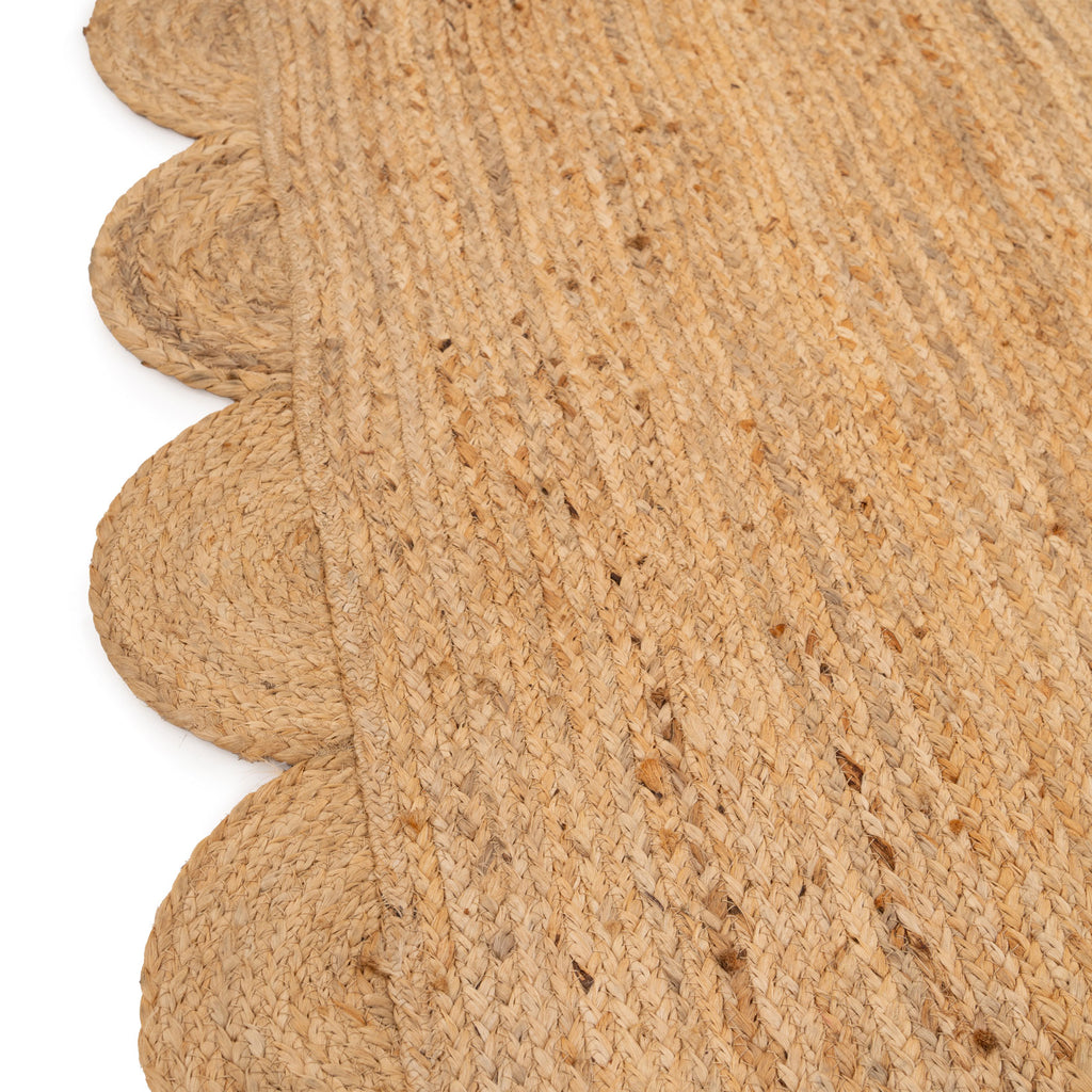 Natural Rounded Edge Jute Rug - Casper | Living Room Rugs | Kukoon Rugs ...