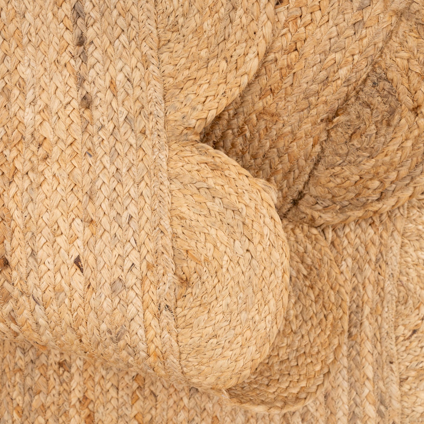 Natural Rounded Edge Jute Rug - Casper | Living Room Rugs | Kukoon Rugs ...