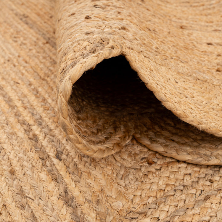 Natural Rounded Edge Jute Rug - Casper | Living Room Rugs | Kukoon Rugs ...