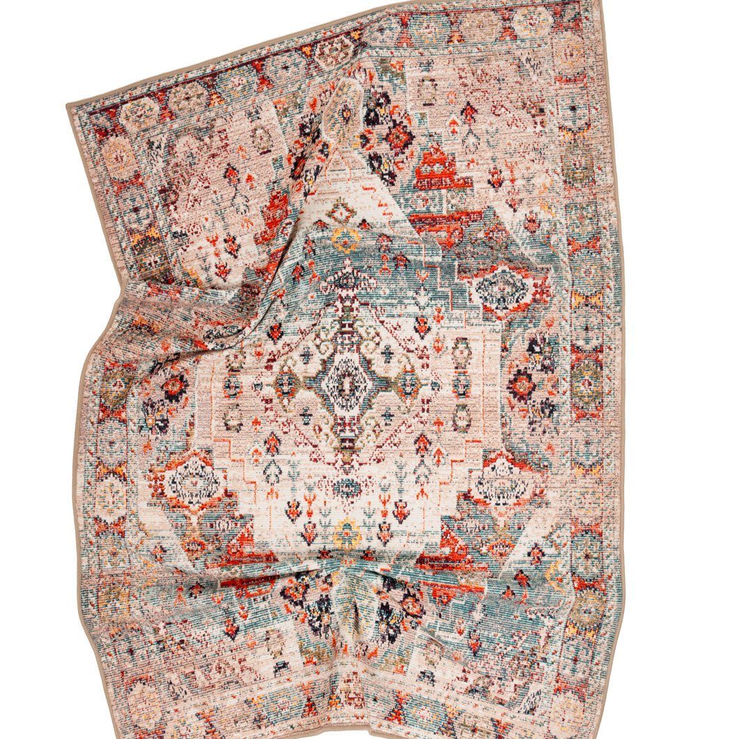 Traditional Medallion Washable Rug - Hue | Living Room Rugs | Kukoon ...