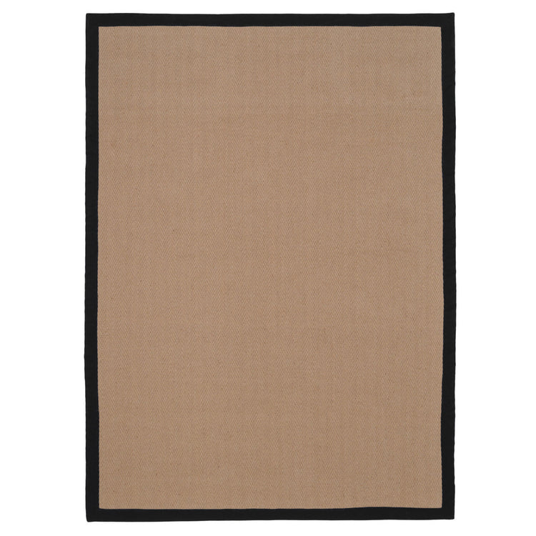 Black Border Jute Rug - Juliette Black | Living Room Rugs | Kukoon Rugs ...