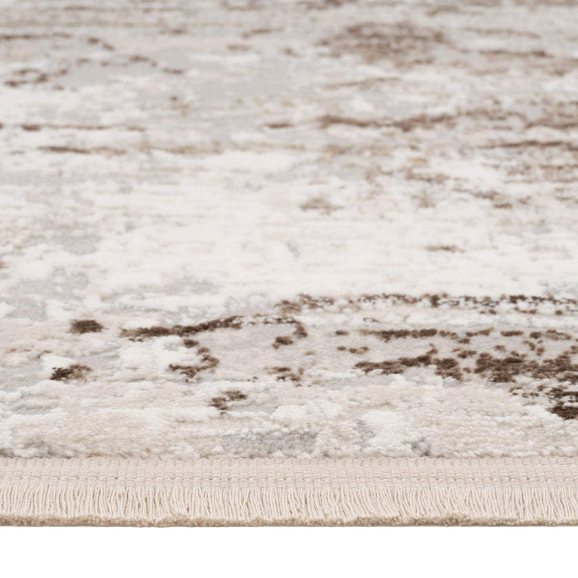 Soft Beige Modern Distressed Rug - Zoya | Living Room Rugs | Kukoon ...