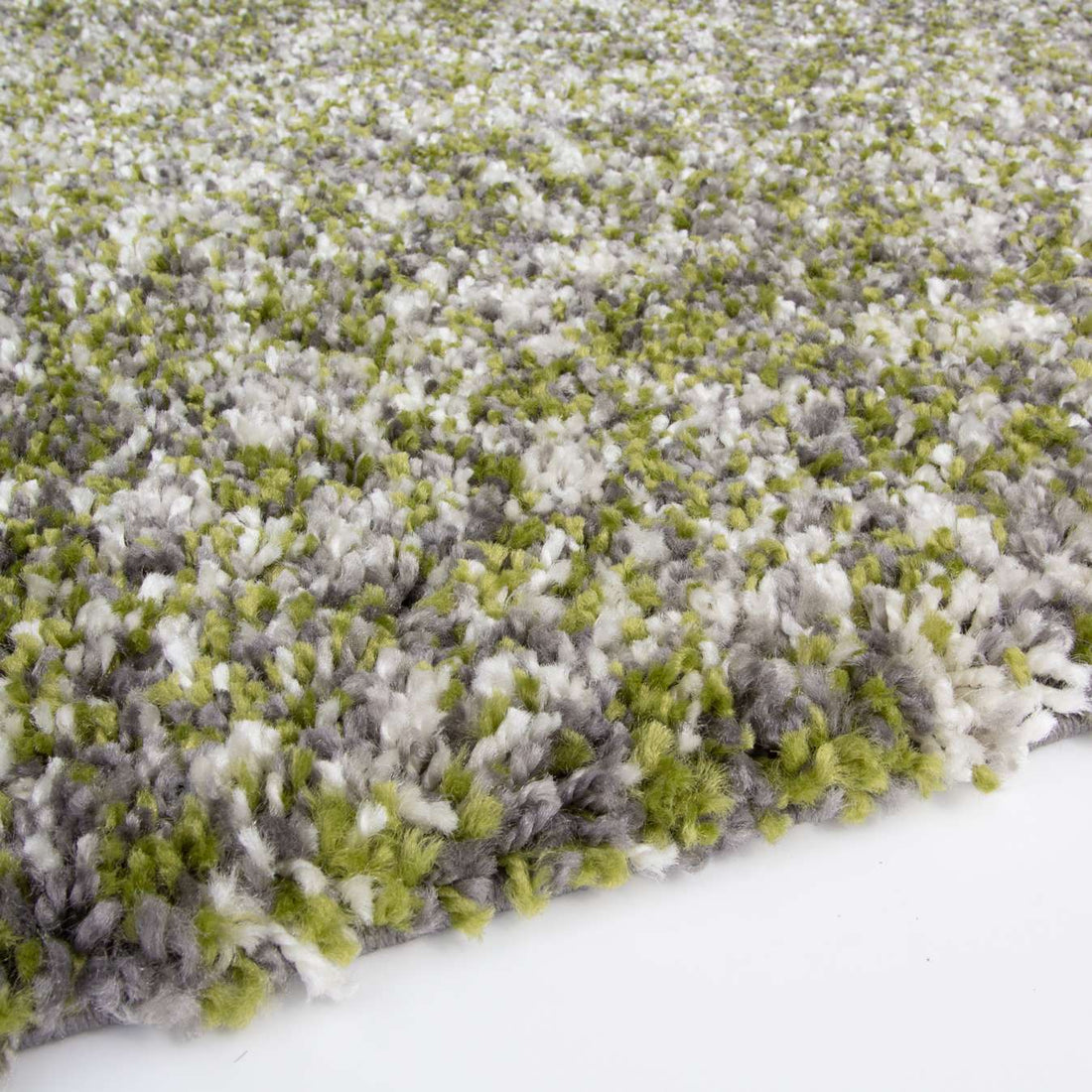 Mottled Dark Green Shaggy Rug for Living Room - Murano | Living Room ...