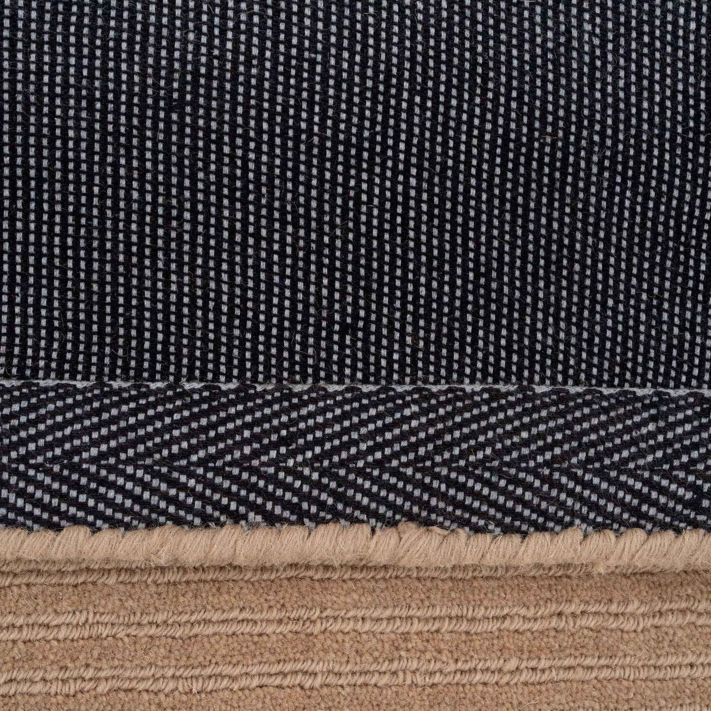 Beige Bordered Wool Rug - Olann Beige | Living Room Rugs | Kukoon Rugs ...