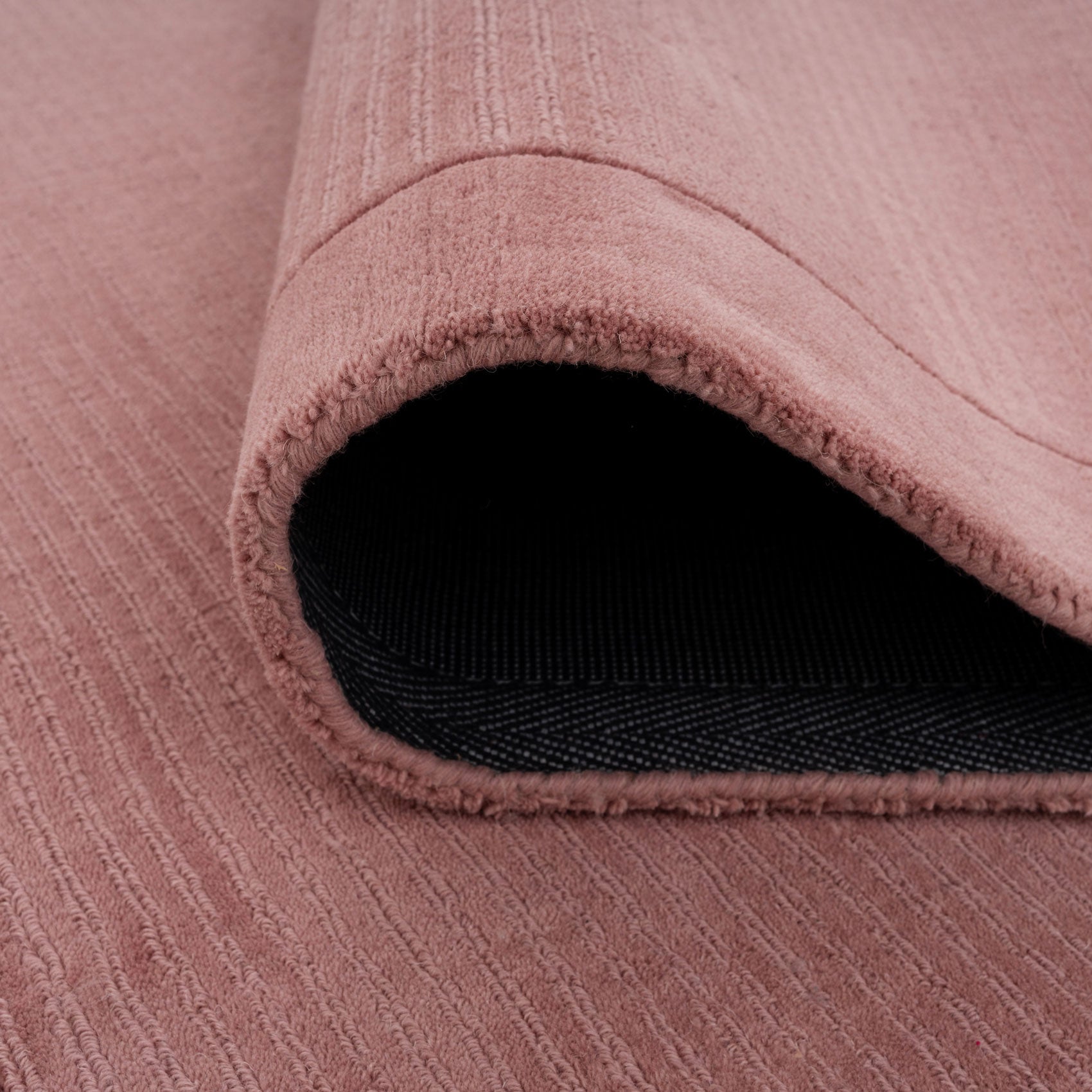 Blush Bordered Wool Rug - Olann Blush | Living Room Rugs | Kukoon Rugs ...