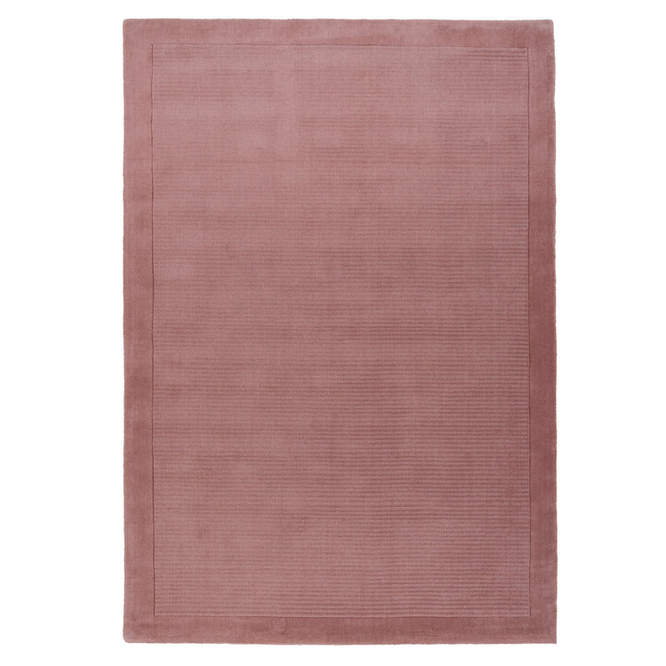 Blush Bordered Wool Rug - Olann Blush | Living Room Rugs | Kukoon Rugs ...