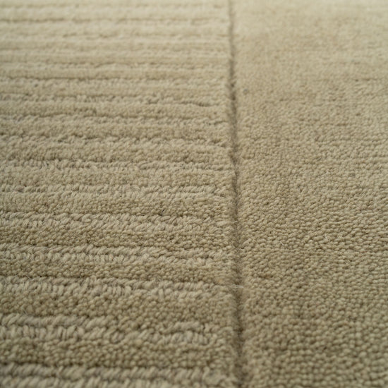 Green Bordered Wool Rug - Olann Green | Living Room Rugs | Kukoon Rugs Online