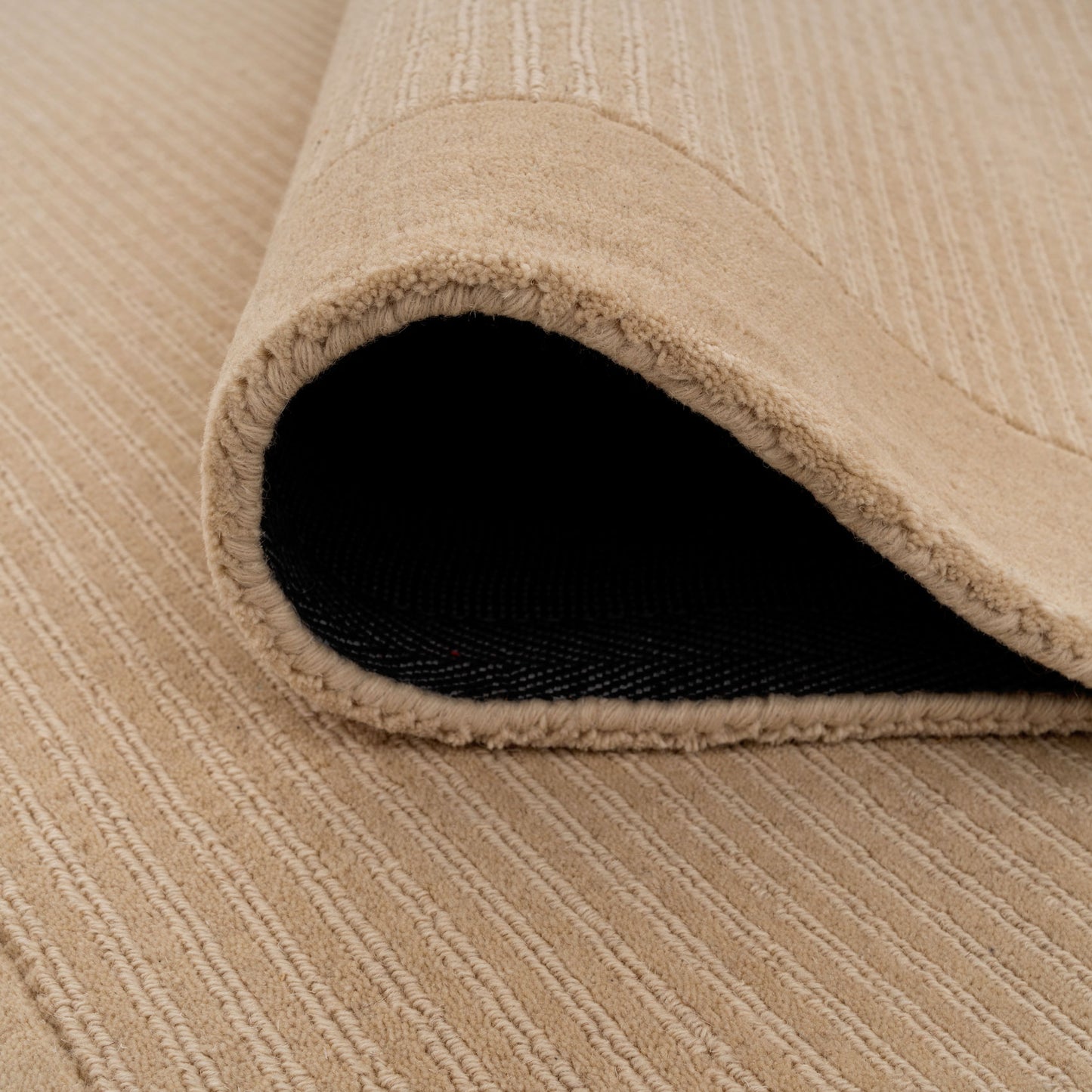 Neutral Bordered Wool Rug - Olann Neutral | Living Room Rugs | Kukoon ...