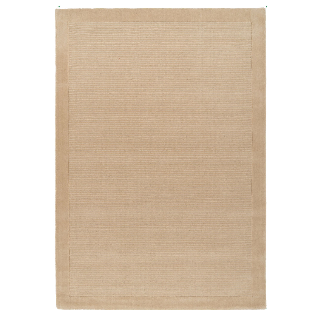 Grey Bordered Wool Rug - Olann Grey | Living Room Rugs | Kukoon Rugs Online