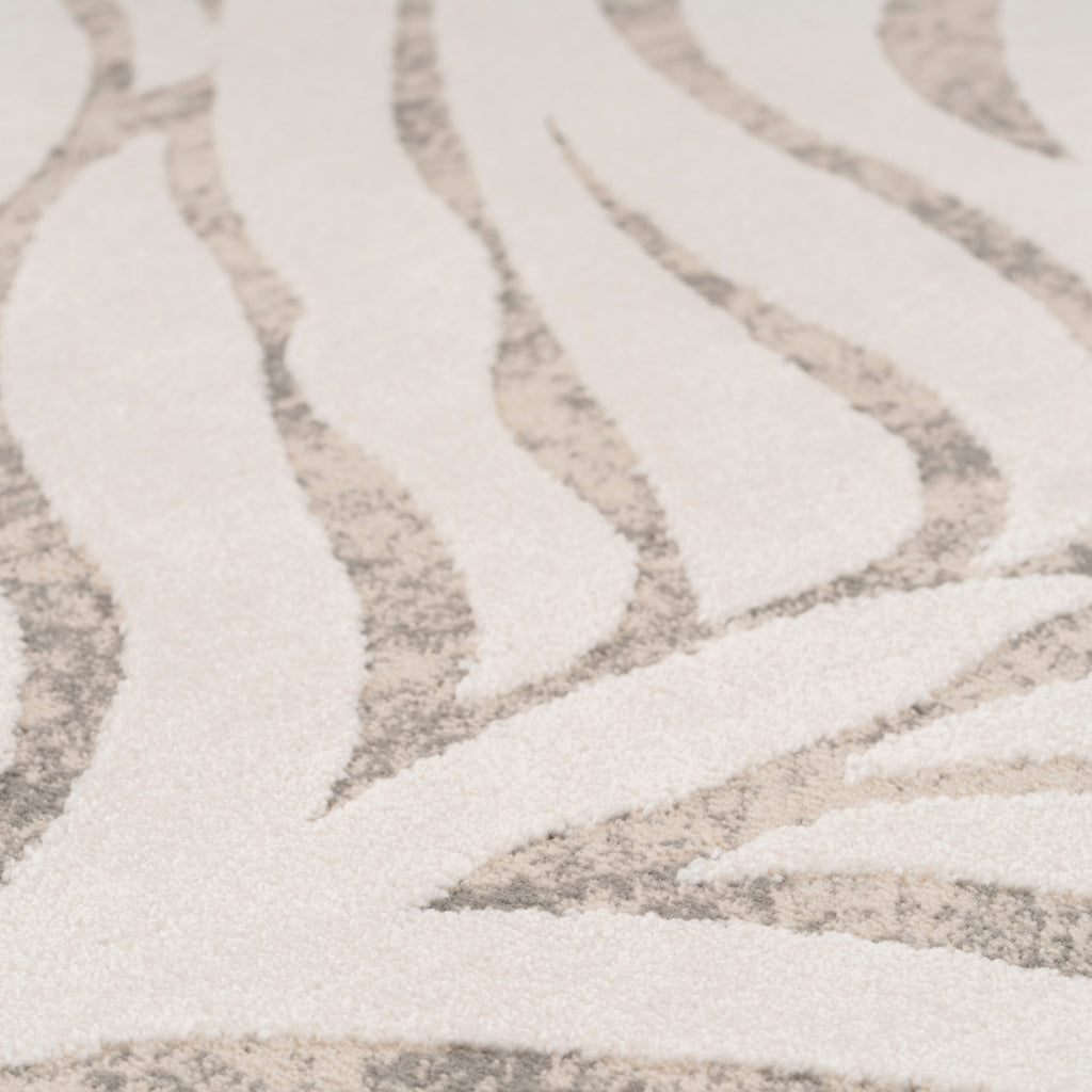Soft Cream Zebra Print Runner - Nala | Runner Rugs | Kukoon Rugs Online