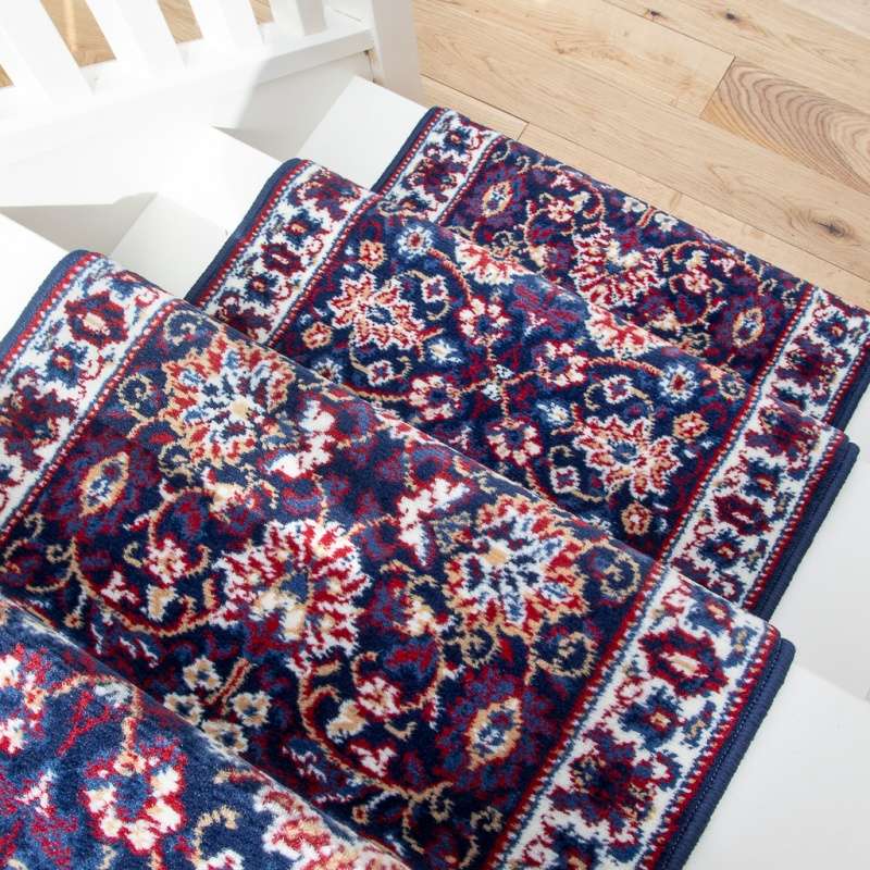 Blue Traditional Stair Carpet Runner - Cut to Measure | Stair Runner ...