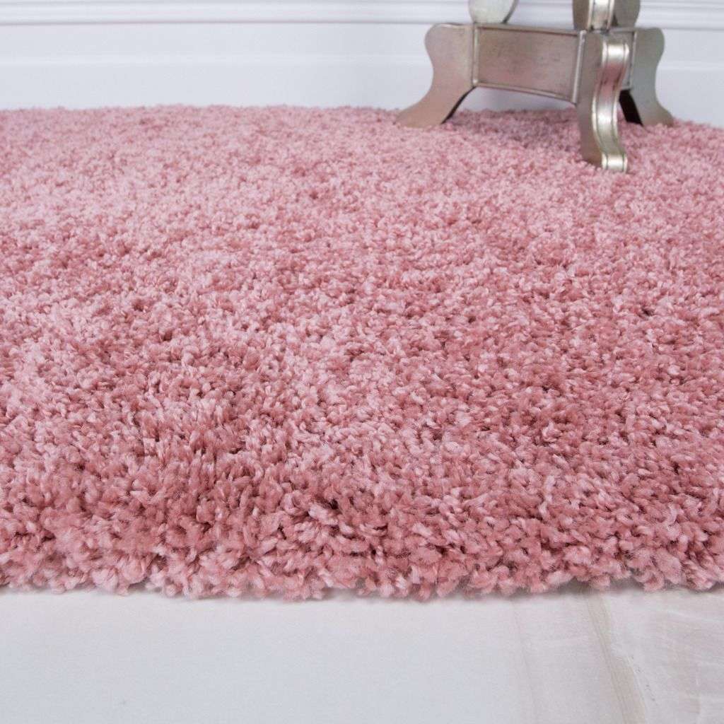 Blush Pink Shaggy Rug | Living Room Rugs | Kukoon Rugs Online
