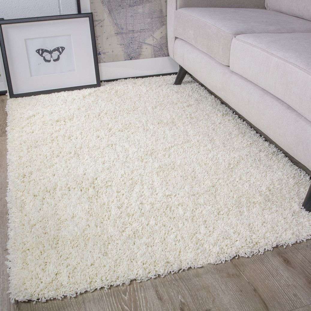 Cream Shaggy Rug | Living Room Rugs | Kukoon Rugs Online