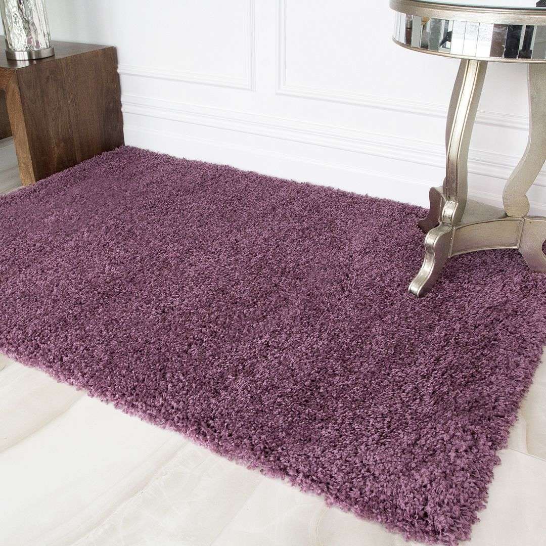 Mauve Shaggy Rug | Living Room Rugs | Kukoon Rugs Online