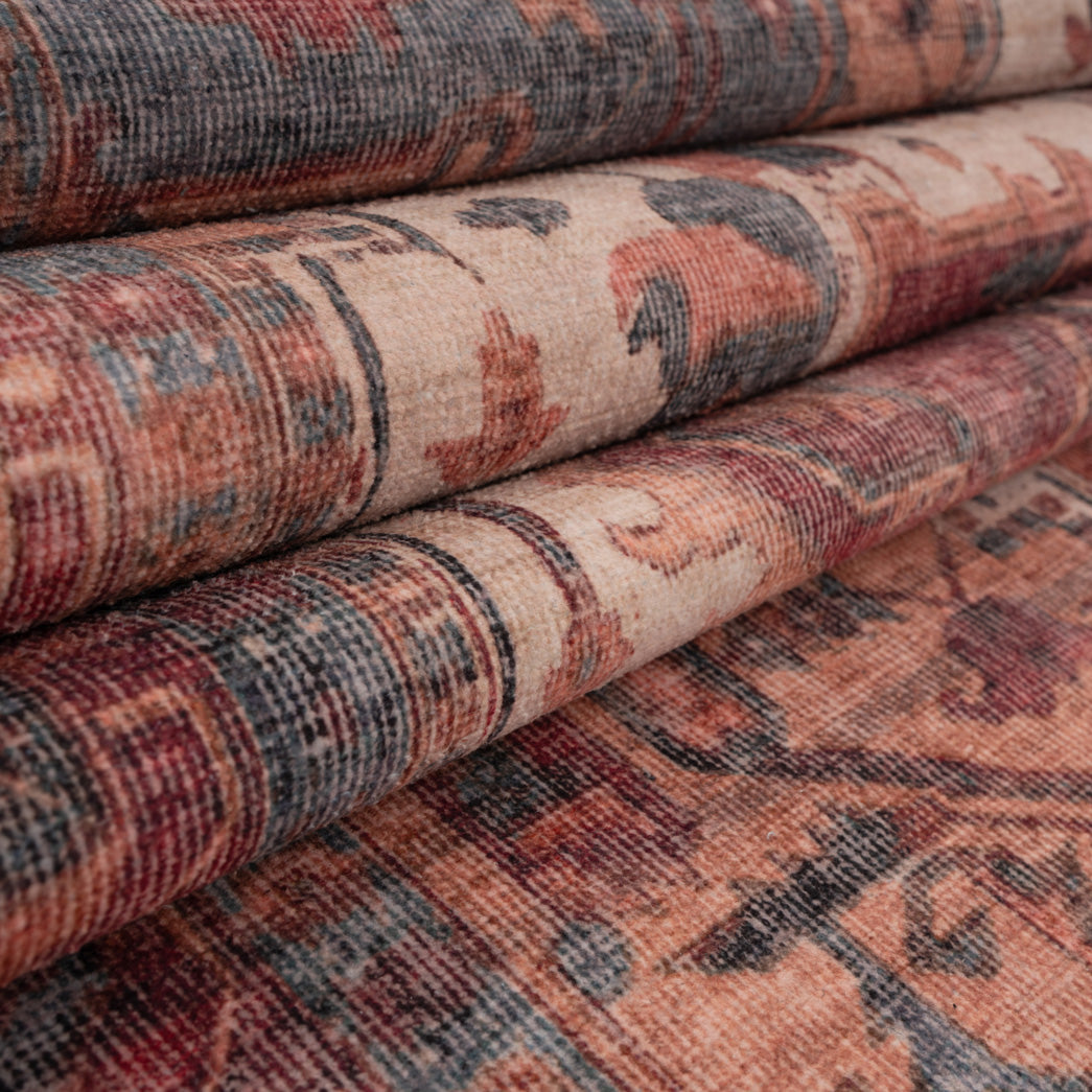 Soft Washable Red Antique Runner - Eliza | Runner Rugs | Kukoon Rugs Online