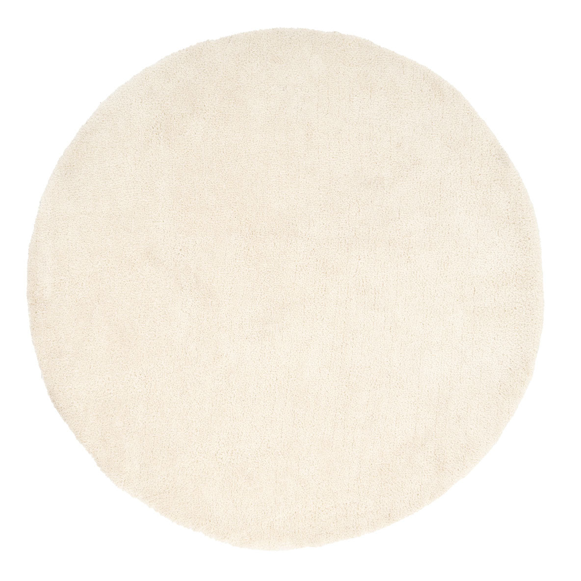 Premium Cream Shaggy Circle Rug - Lace | Shaggy Rugs | Kukoon Rugs Online