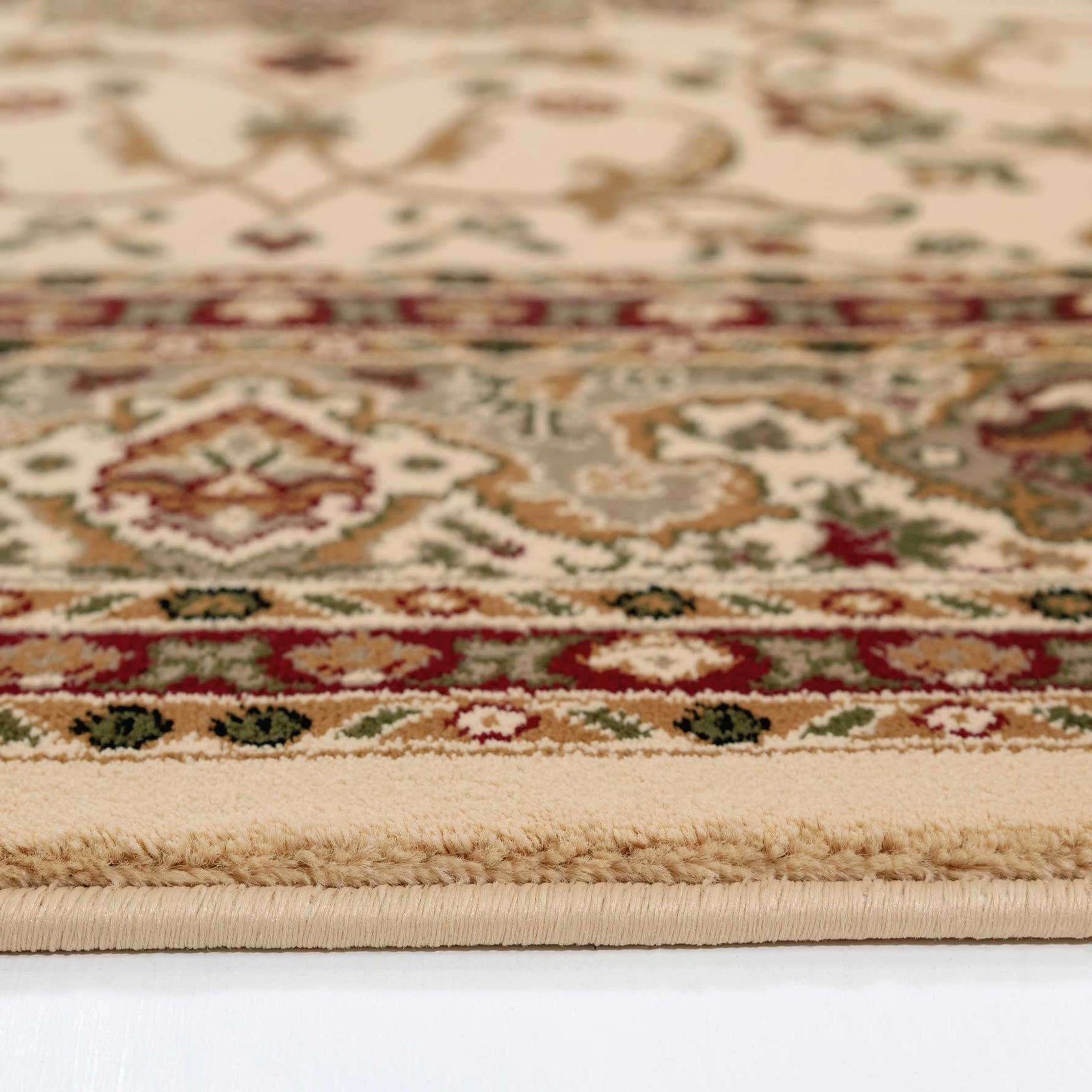 Traditional Cream Bordered Rug | Living Room Rugs | Kukoon Rugs Online