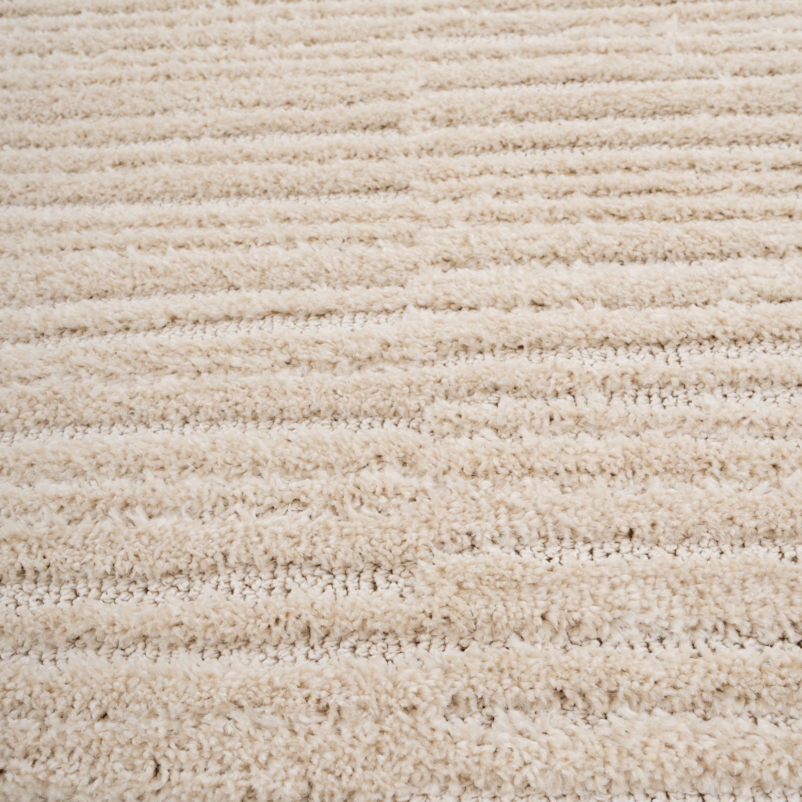 Warm White Linear Area Rug - Bowie | Living Room Rugs | Kukoon Rugs Online