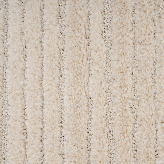 Warm White Linear Area Rug - Bowie | Living Room Rugs | Kukoon Rugs Online