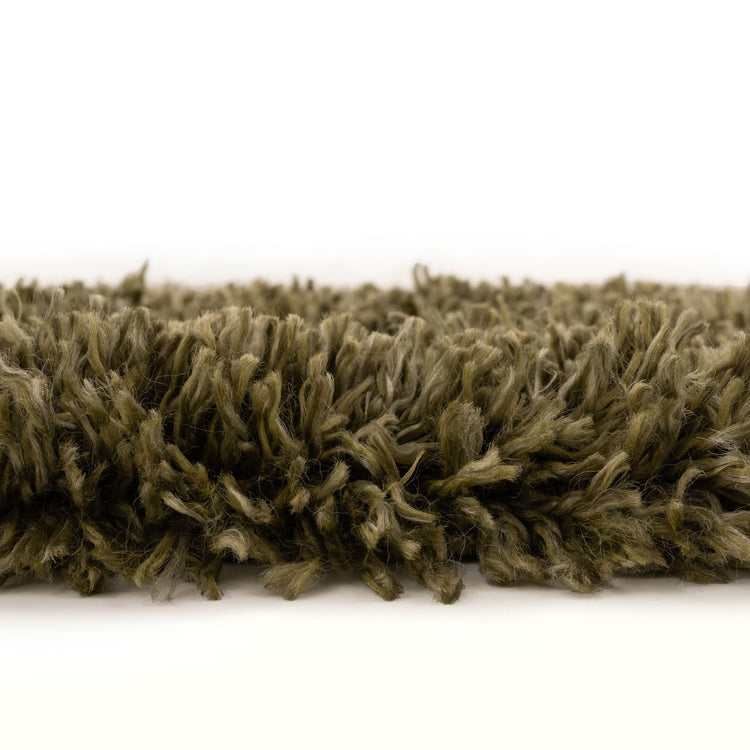 Super Soft Luxury Olive Green Shaggy Rug | Living Room Rugs | Kukoon ...
