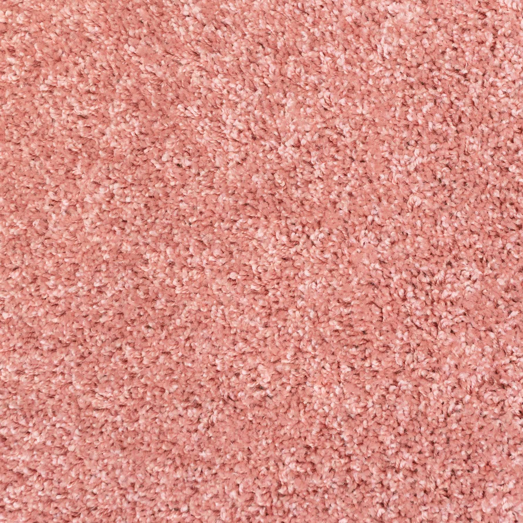 Blush Pink Shaggy Circle Rug | Living Room Rugs | Kukoon Rugs Online