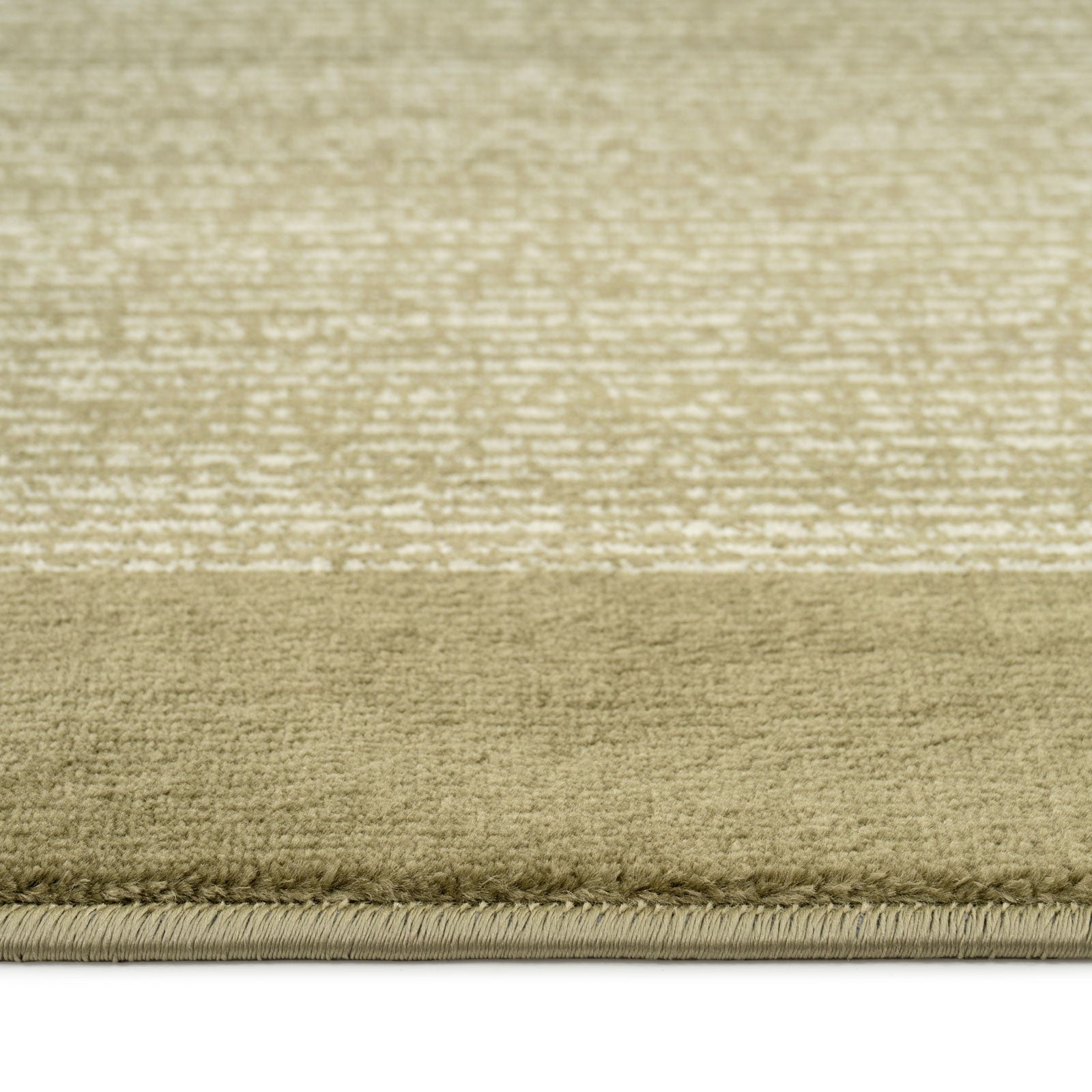 Mossy Green Border Rug - Barley | Living Room Rugs | Kukoon Rugs Online