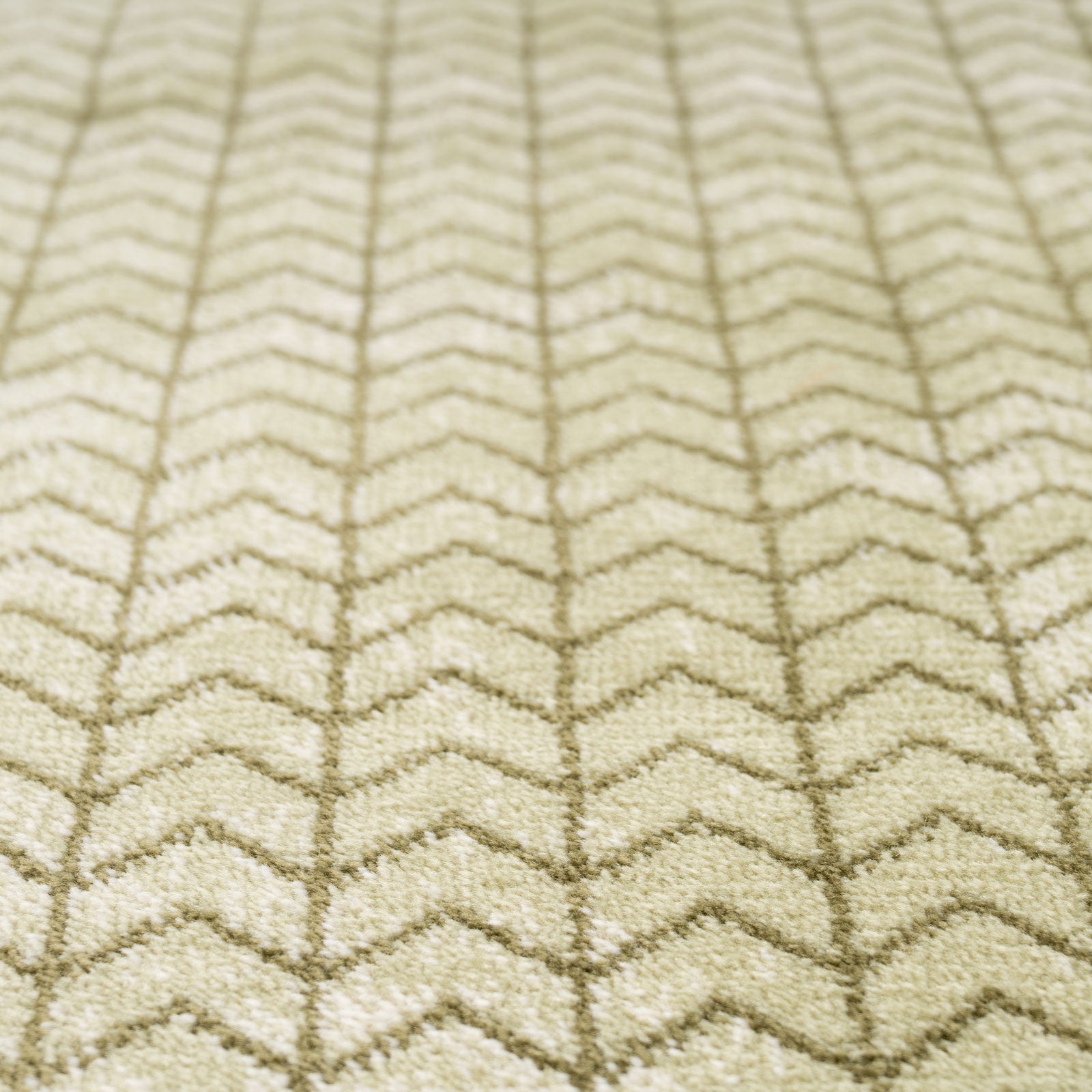 Soft Green Chevron Rug - Braided | Living Room Rugs | Kukoon Rugs Online