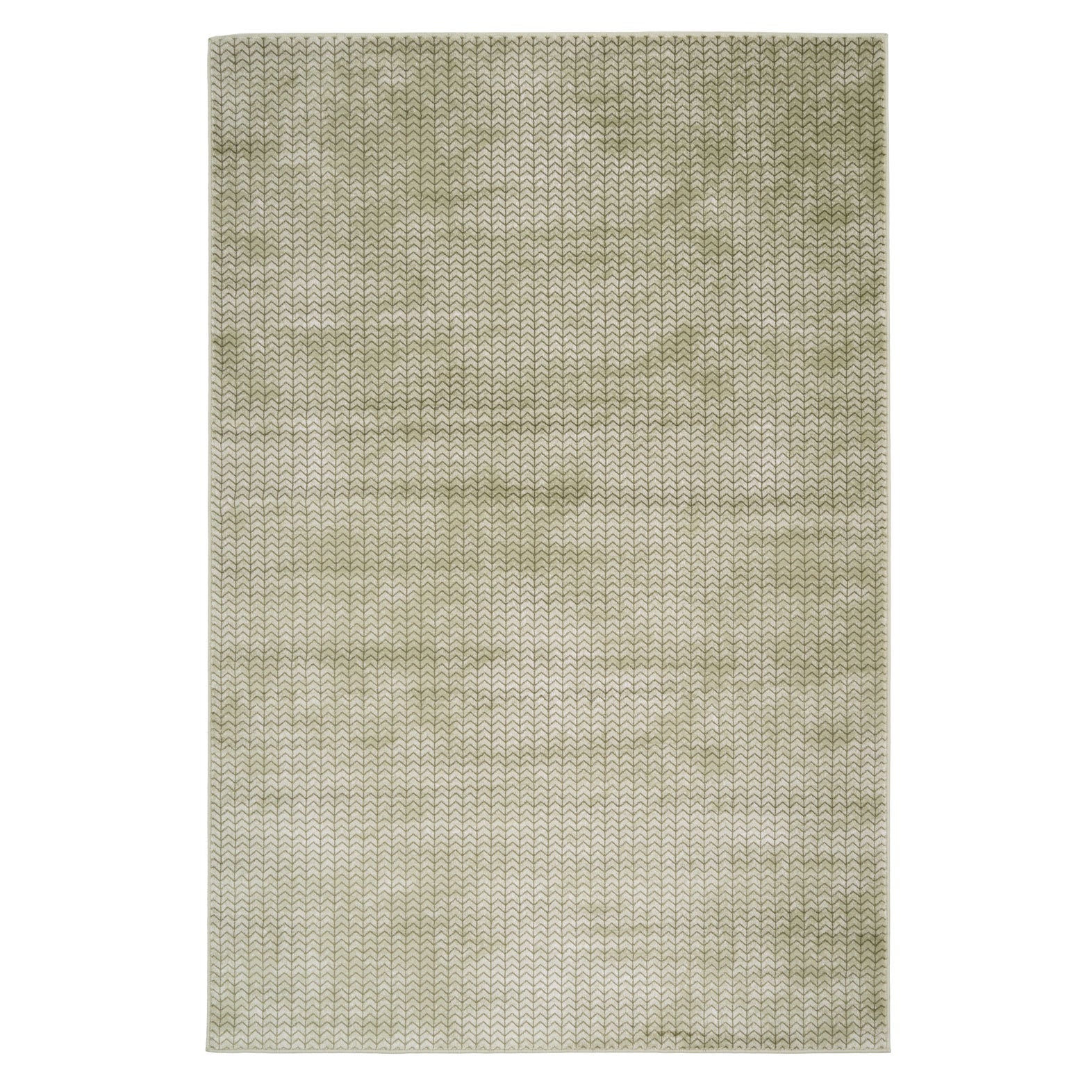 Soft Green Chevron Rug - Braided | Living Room Rugs | Kukoon Rugs Online