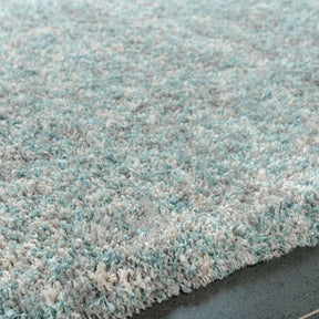 Soft Mottled Duck Egg Shaggy Area Rug - Camberley | Living Room Rugs ...