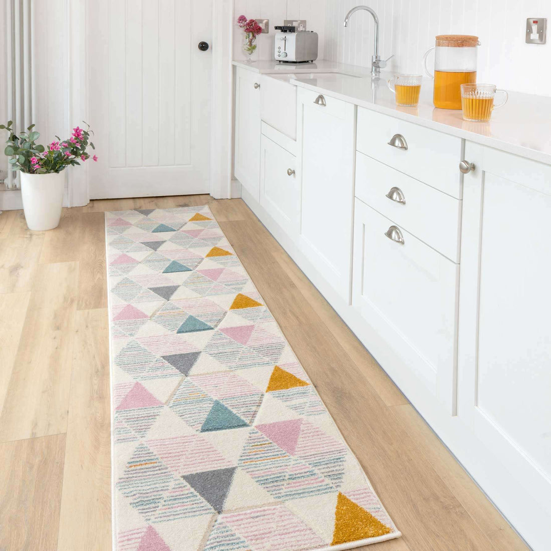 Pastel Pentagon Living Room Rug | Living Room Rugs | Kukoon Rugs Online