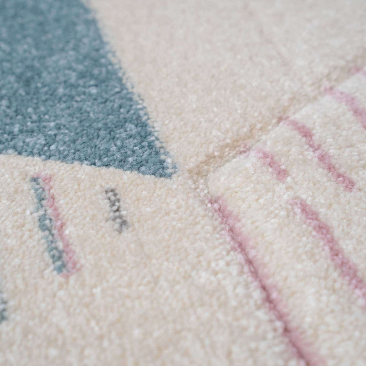 Pastel Pentagon Living Room Rug | Living Room Rugs | Kukoon Rugs Online
