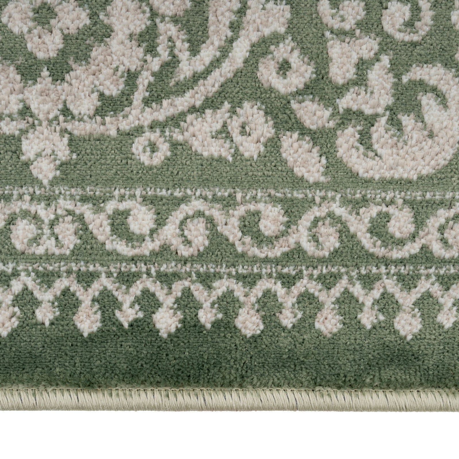 Green Ornate Medallion Rug - Jamila | Living Room Rugs | Kukoon Rugs Online