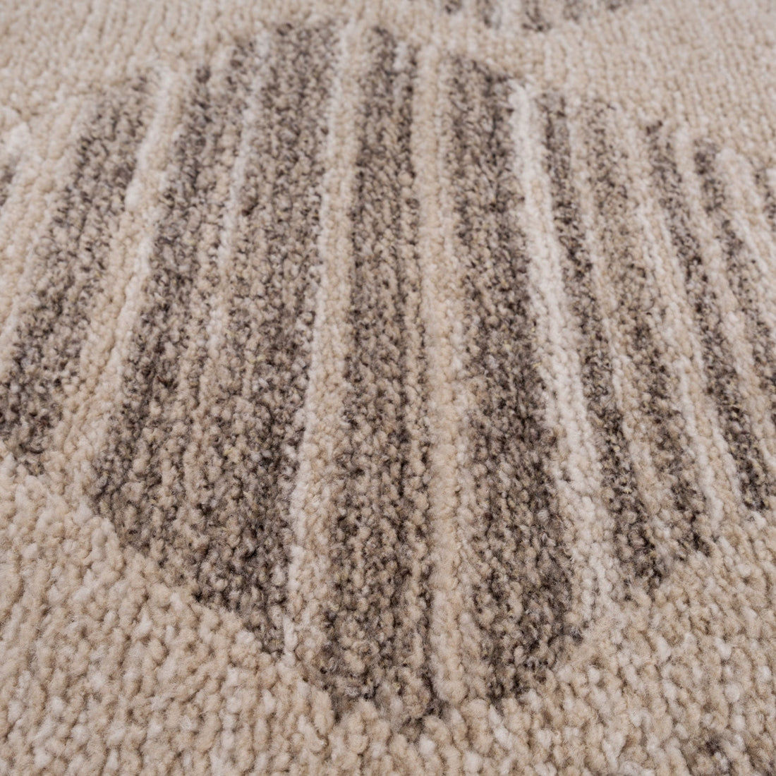 Neutral Diamond Pattern Runner Rug | Scandi Rugs | Kukoon Rugs Online