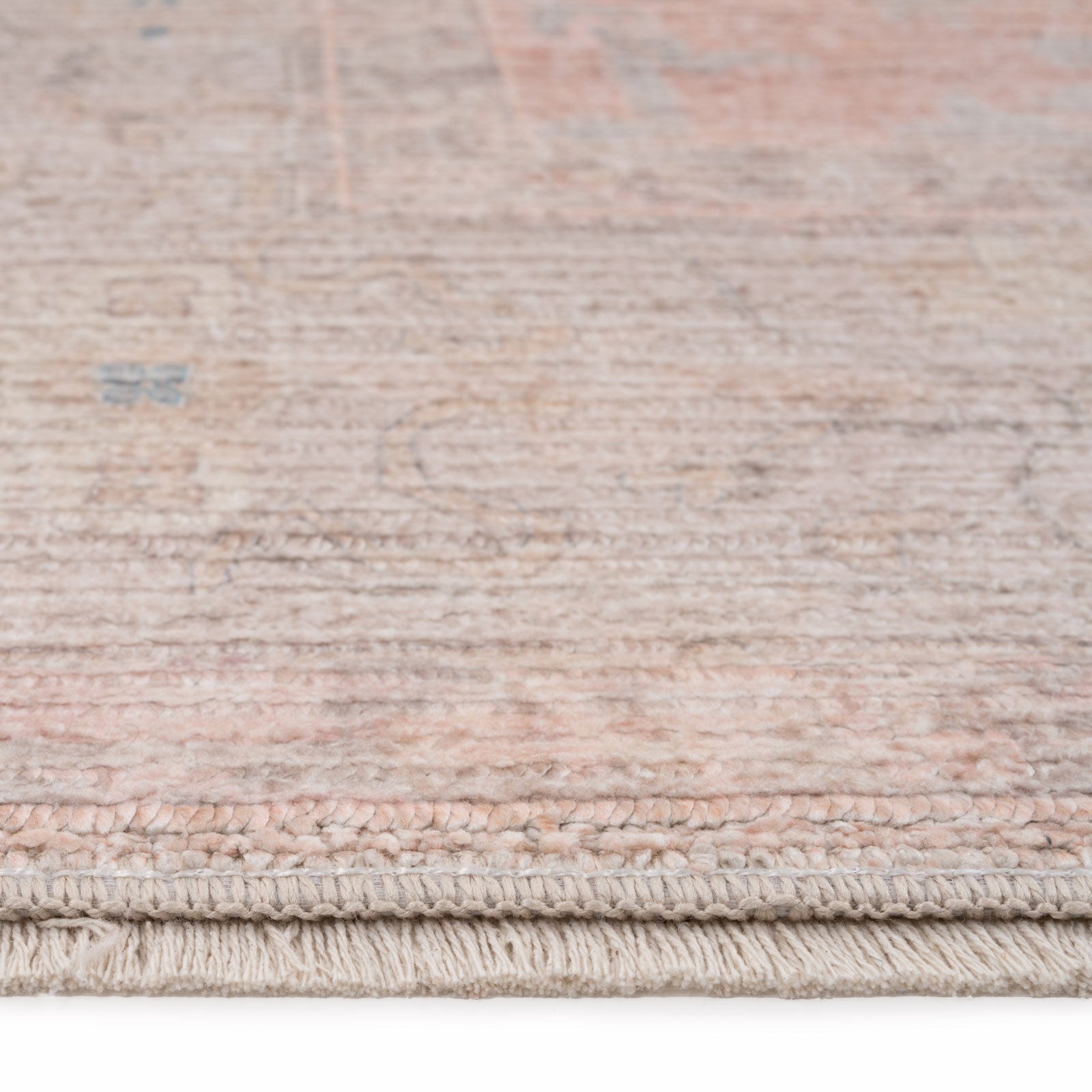 Vintage Coral Pink Chic Rug - Clara | Living Room Rugs | Kukoon Rugs Online