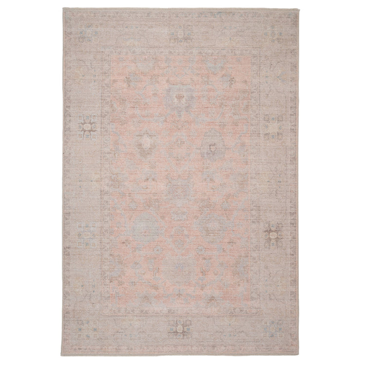 Vintage Coral Pink Chic Rug - Clara | Living Room Rugs | Kukoon Rugs Online