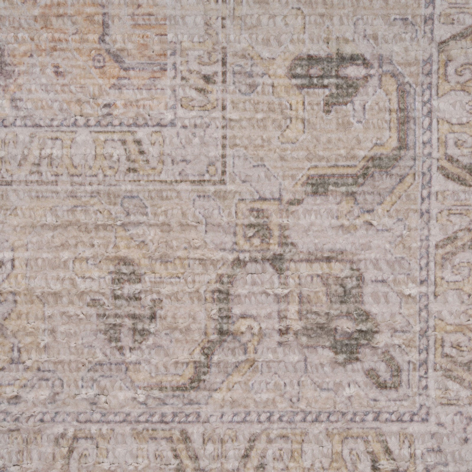 Distressed Yellow Regal Rug - Jade | Living Room Rugs | Kukoon Rugs Online