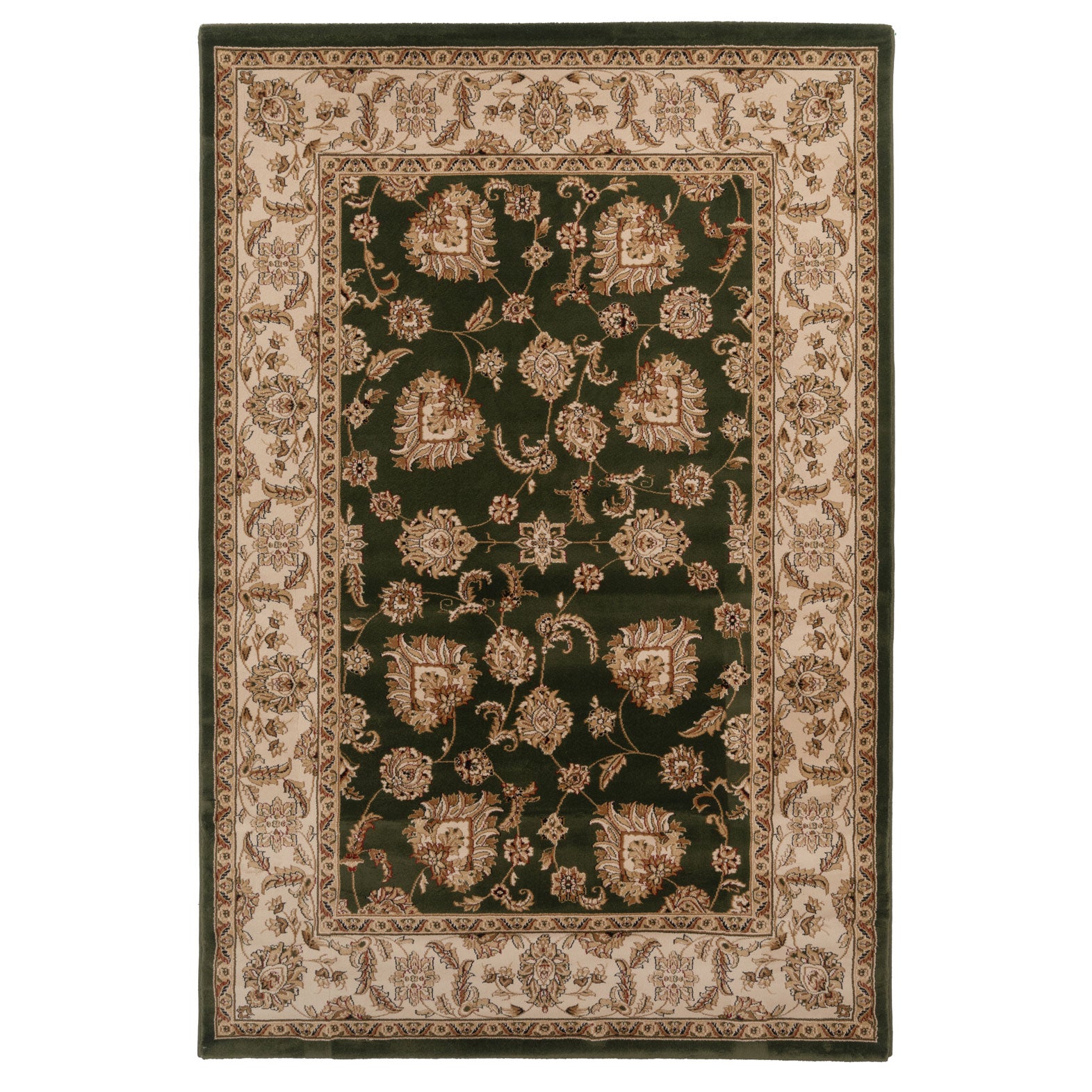 Traditional Green Floral Rug - Koa | Living Room Rugs | Kukoon Rugs Online