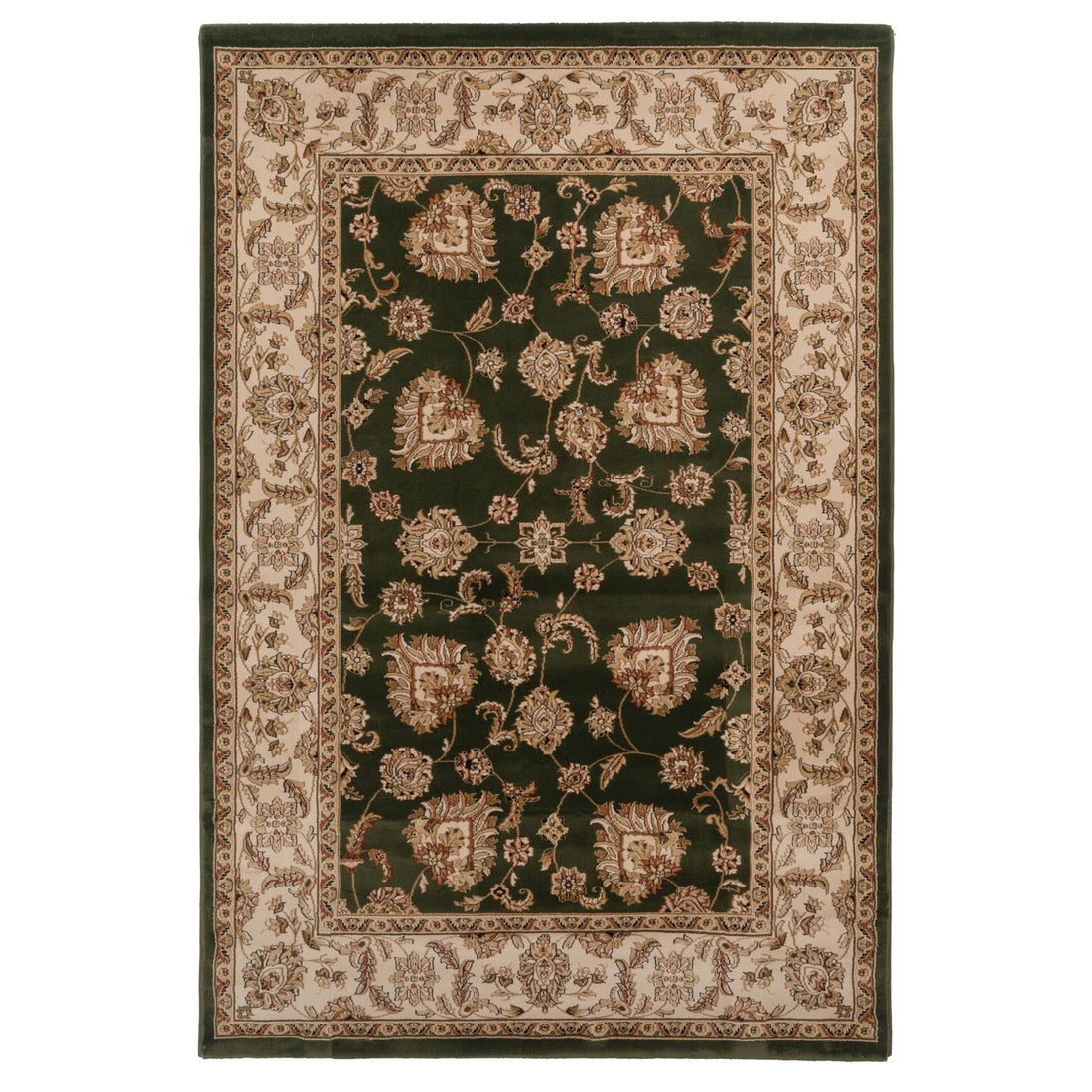 Traditional Green Floral Rug - Koa | Living Room Rugs | Kukoon Rugs Online