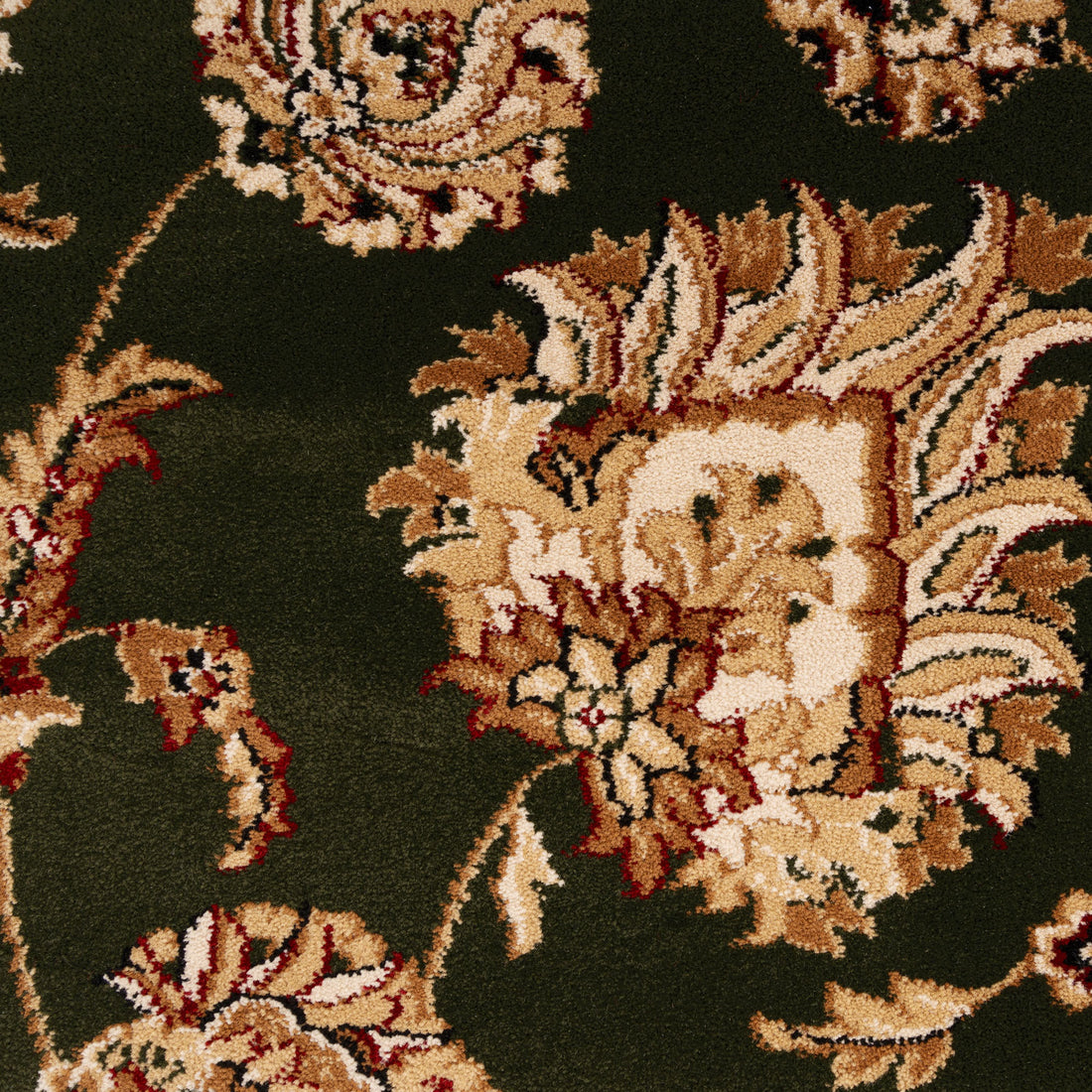 Traditional Green Floral Rug - Koa | Living Room Rugs | Kukoon Rugs Online