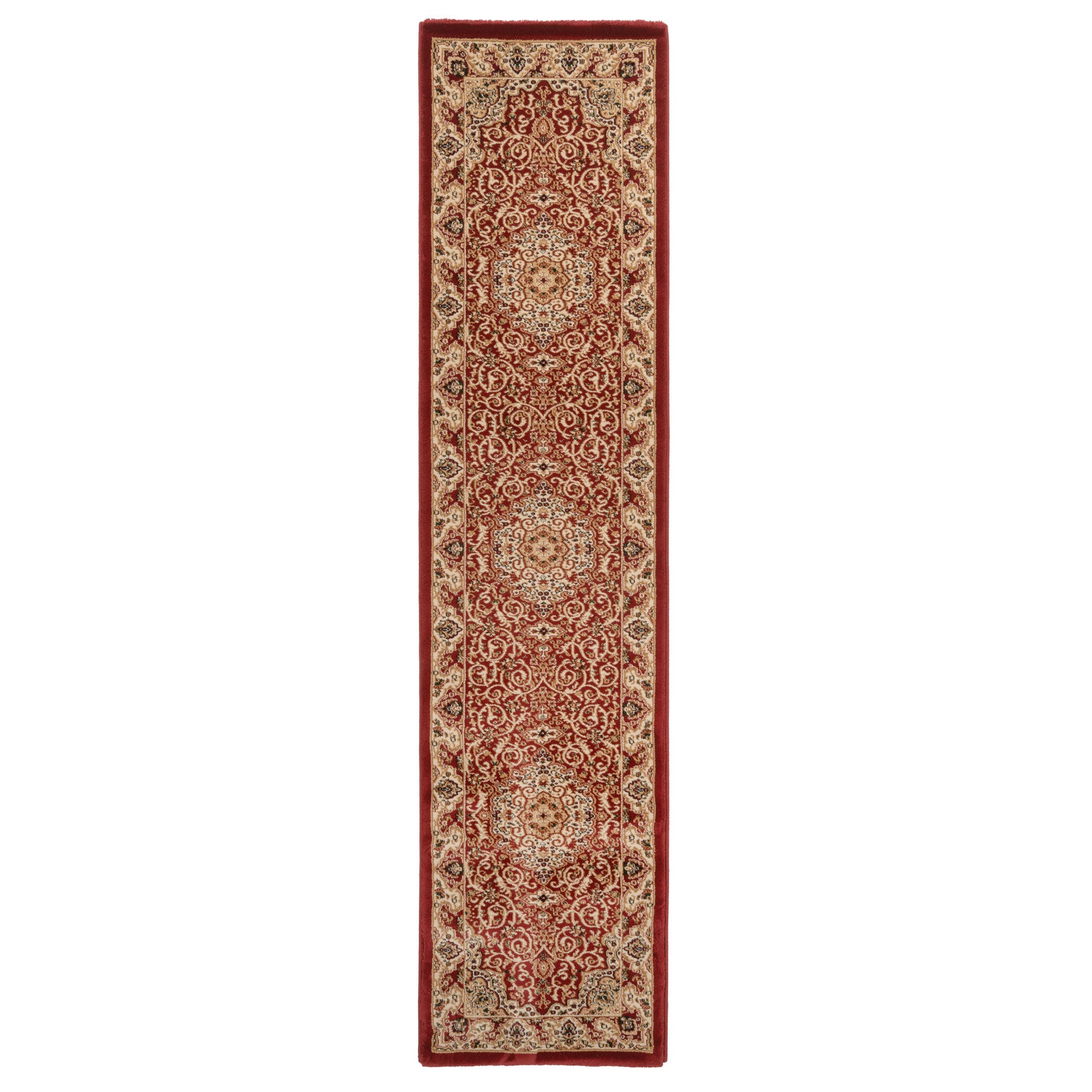 Classic Red Medallion Runner Rug - Sonam | Runner Rugs | Kukoon Rugs Online