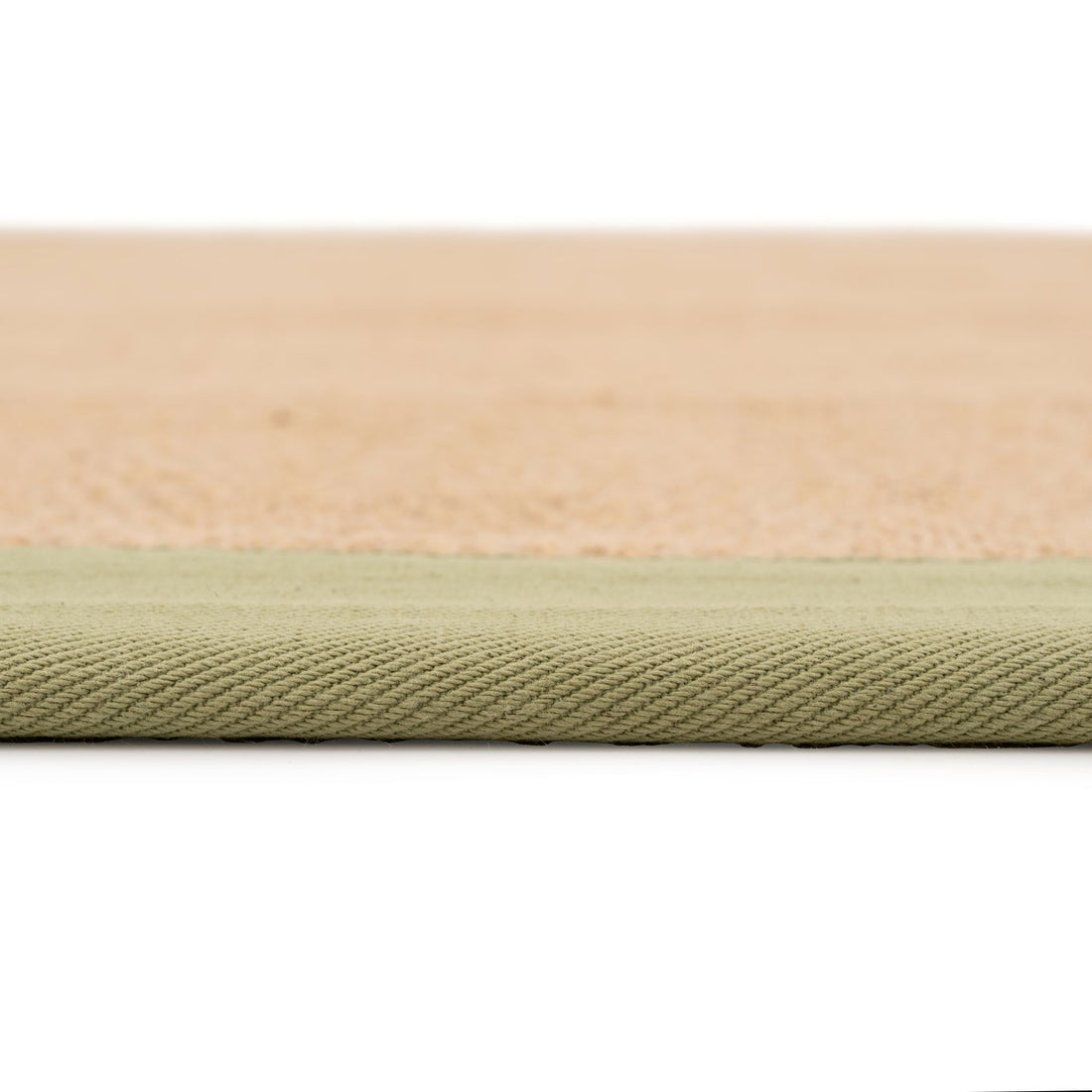 Green Cotton Border Natural Jute Area Rug | Runner Rugs | Kukoon Rugs ...