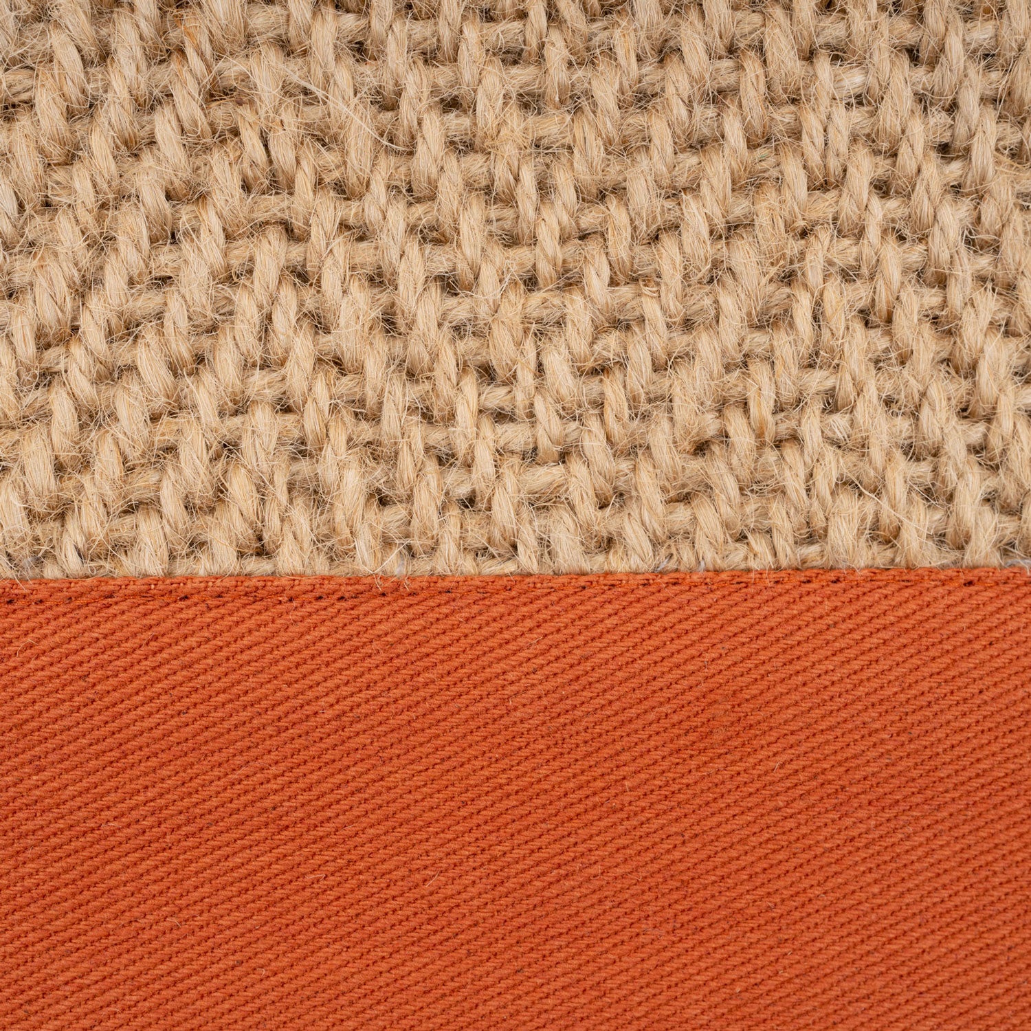 Terracotta Border Jute Rug - Juliette Rust | Living Room Rugs | Kukoon ...