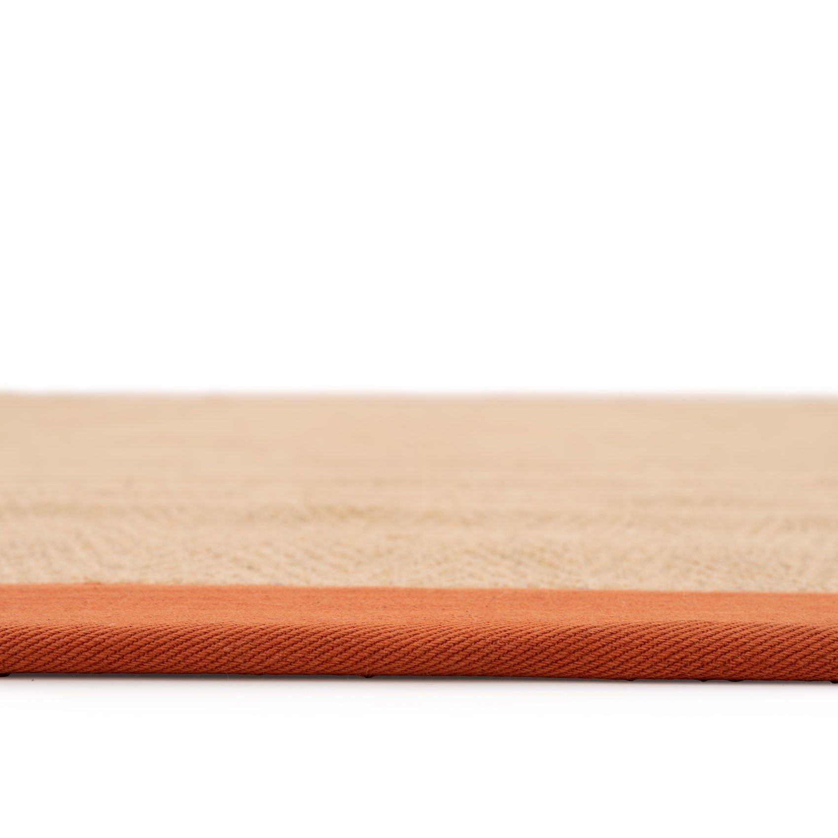 Terracotta Border Jute Rug - Juliette Rust | Living Room Rugs | Kukoon ...