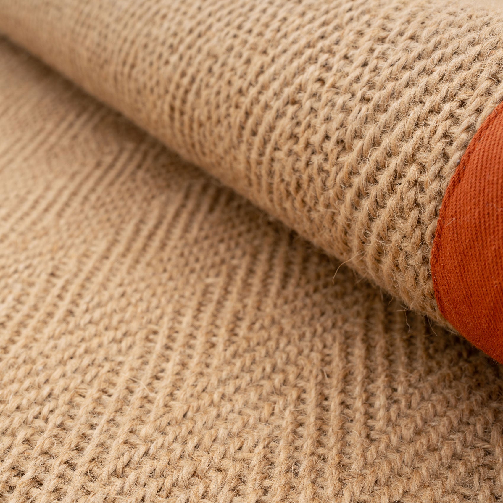 Terracotta Border Jute Runner Rug - Juliette Rust | Living Room Rugs ...