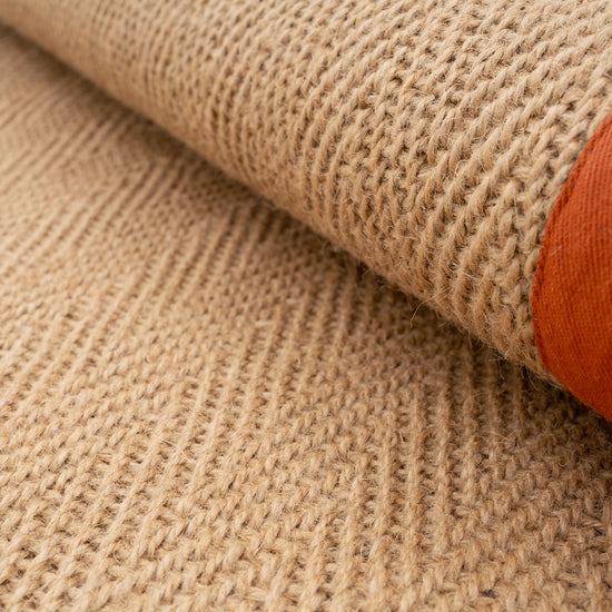 Terracotta Border Jute Rug - Juliette Rust | Living Room Rugs | Kukoon ...