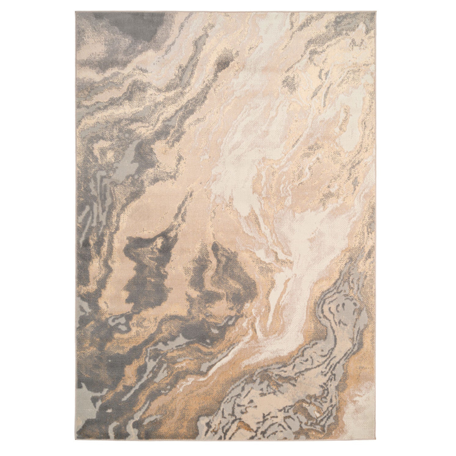 Beige Marble Style Rug - Galena | Living Room Rugs | Kukoon Rugs Online