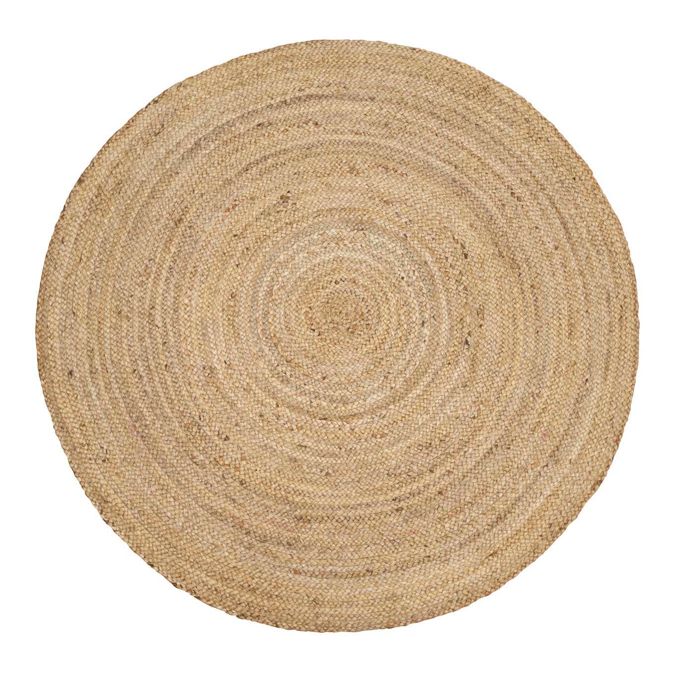 Rustic Jute Round Natural Circle Nursery Rug | Living Room Rugs ...