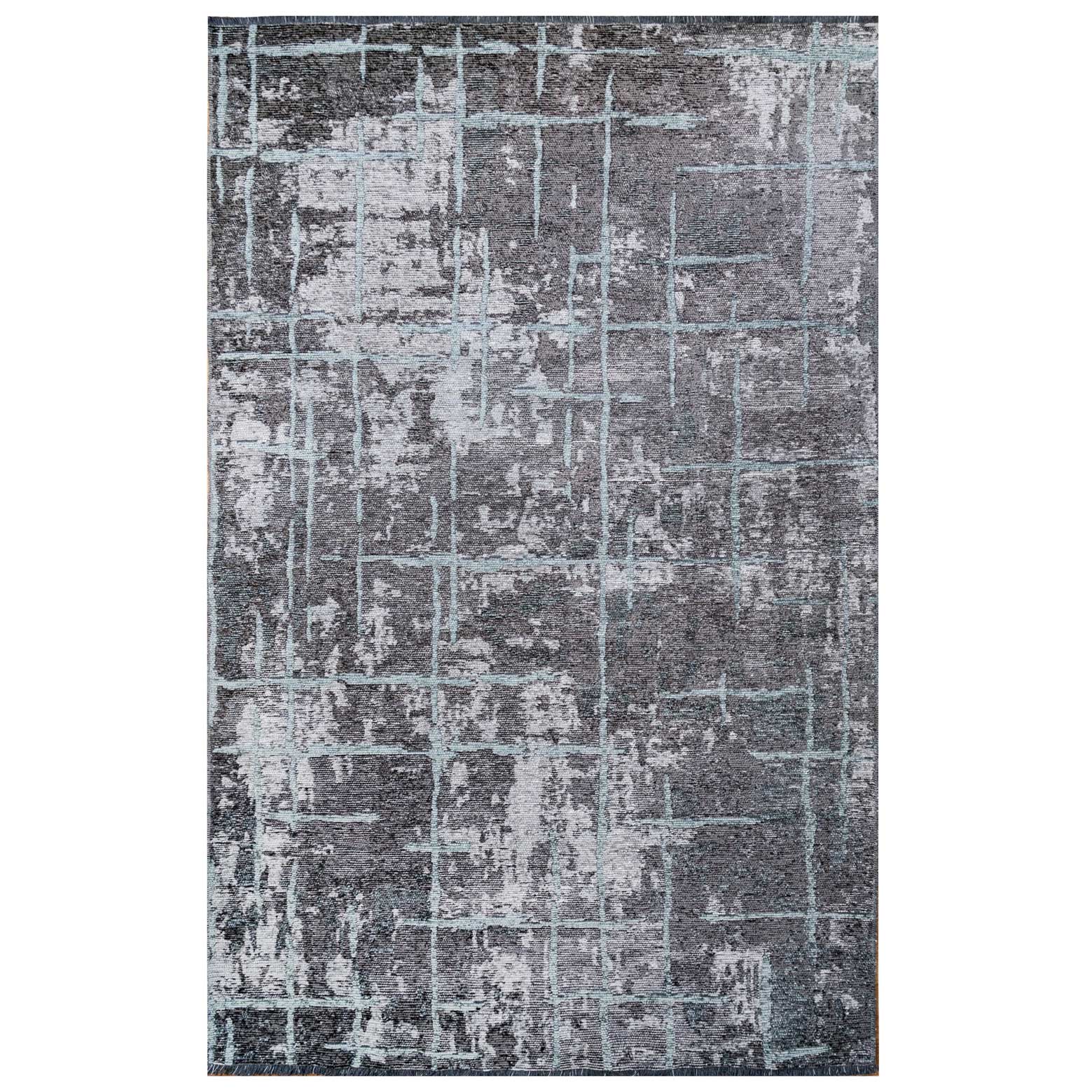 Reversible Distressed Dark Grey Area Rug - Maze | Living Room Rugs ...