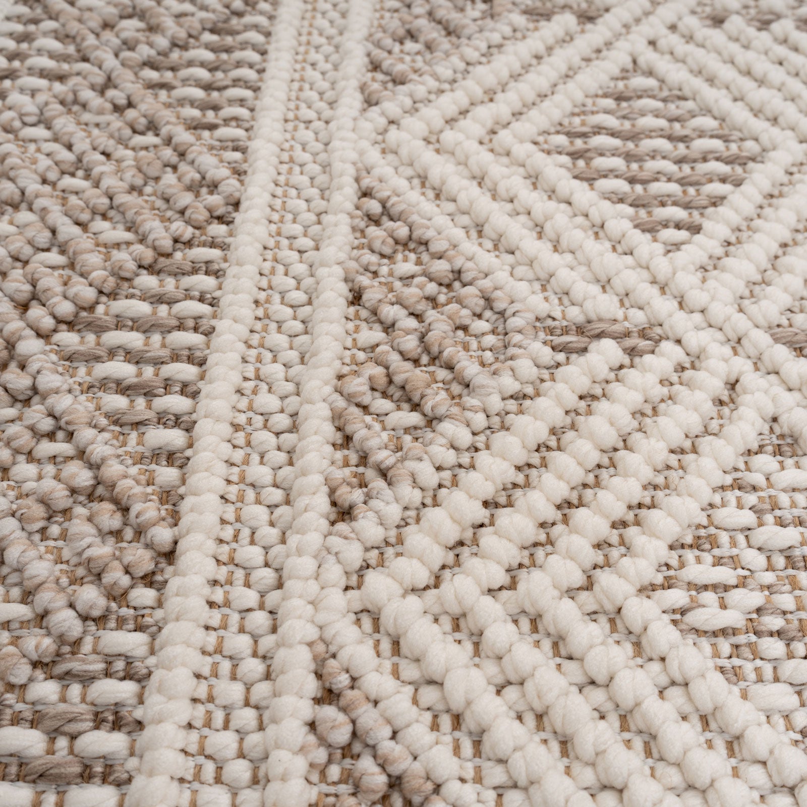Beige Tribal Motif Rug - Armo | Living Room Rugs | Kukoon Rugs Online
