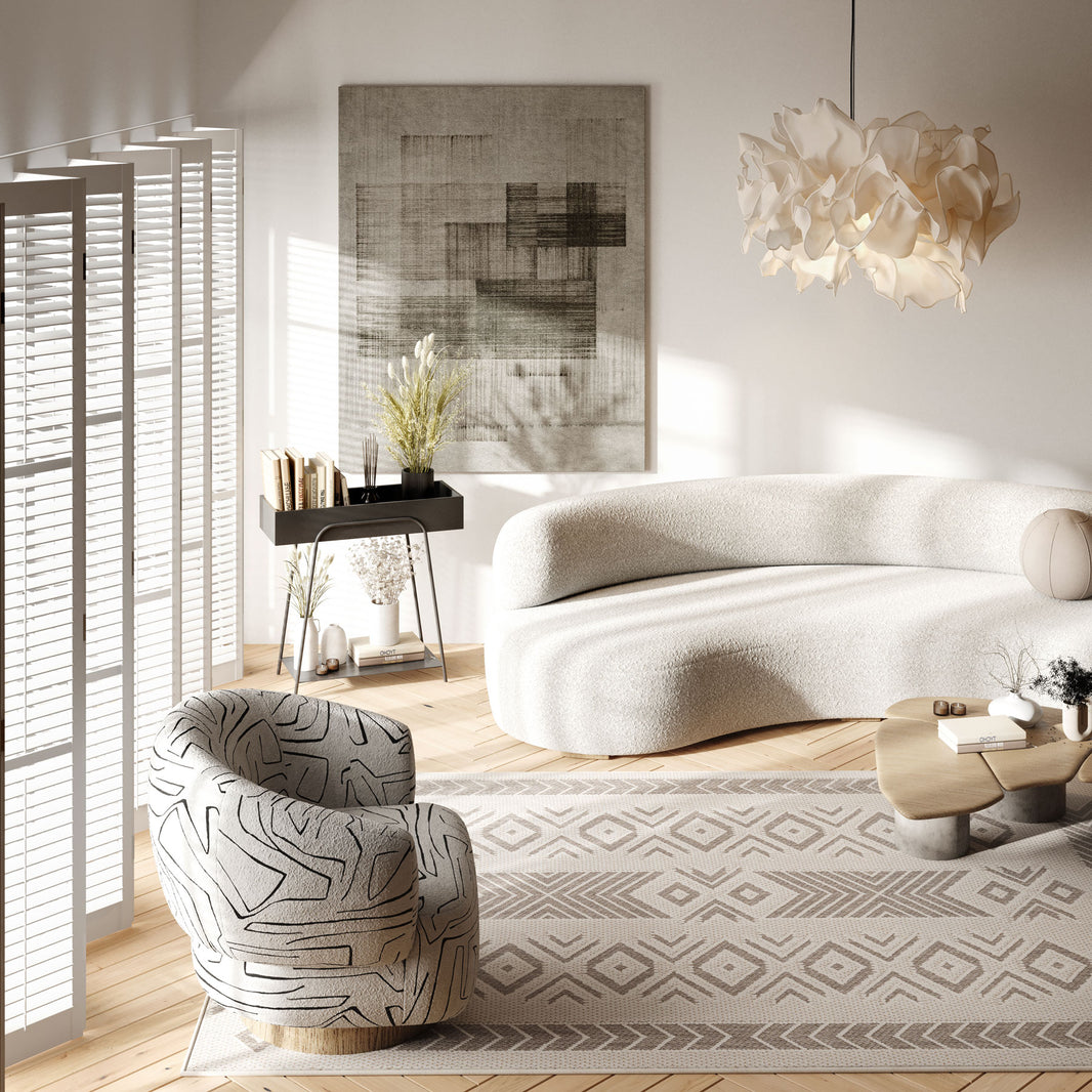 Cream Loop Pile Rug - Willow | Living Room Rugs | Kukoon Rugs Online